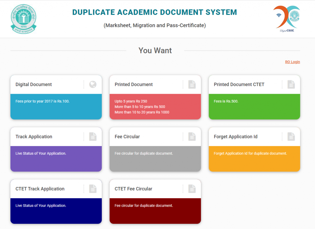 How can I get Online Original CBSE Marksheet after Lost?