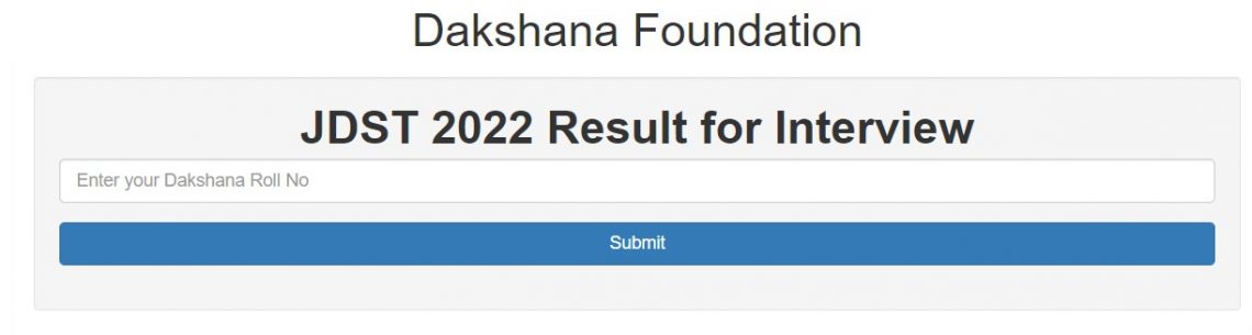 Check Online Dakshana Scholarship Class 12 JDST 2022 Result Declared