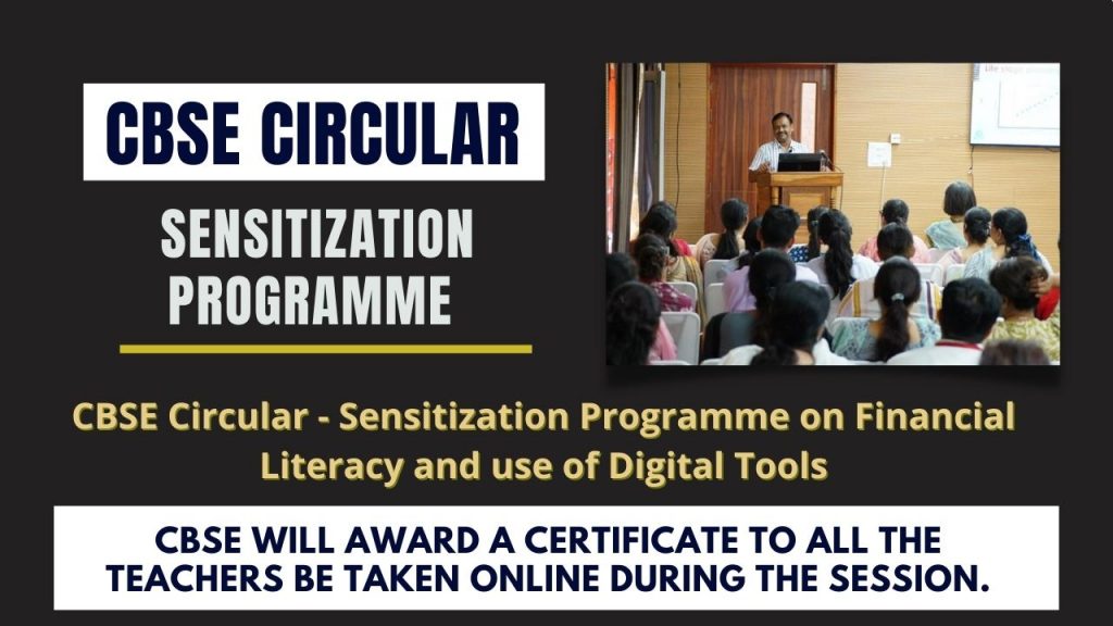 CBSE Circular - Sensitization Programme on Financial Literacy and use ...