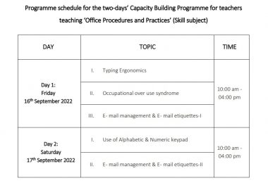 CBSE Circular - Training of Office Procedures and Practices 2022 ...
