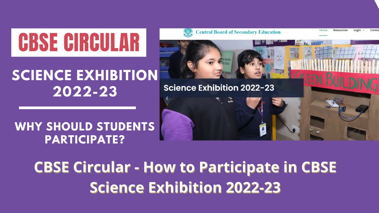 CBSE Circular - How to Participate in CBSE Science Exhibition 2022-23 ...