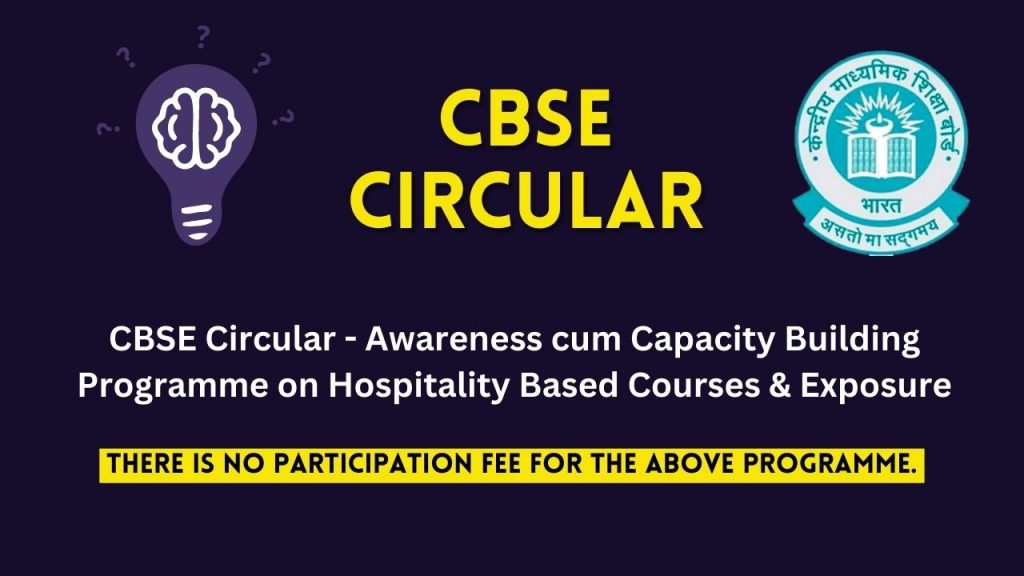 CBSE Circular - Awareness cum Capacity Building Programme on ...