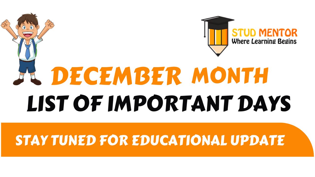 List of Important Special Days of December Month 2022