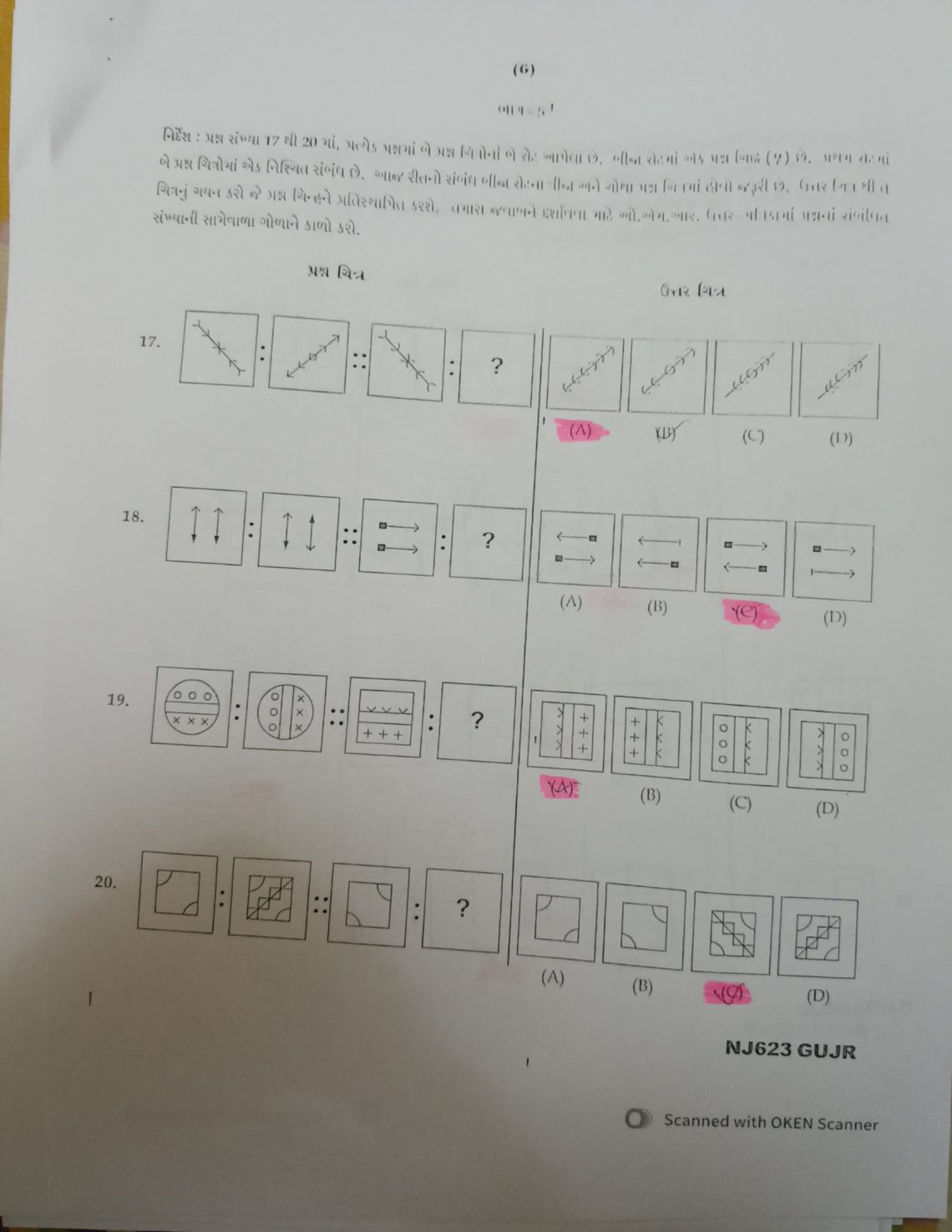 Navodaya Class 6 Paper Solution Answer Key 29 April 2023