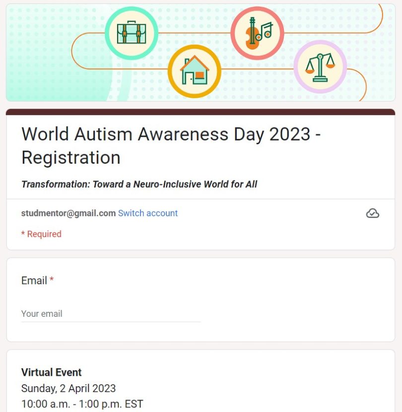 How to Register in World Autism Awareness Day 2023 - Event Program