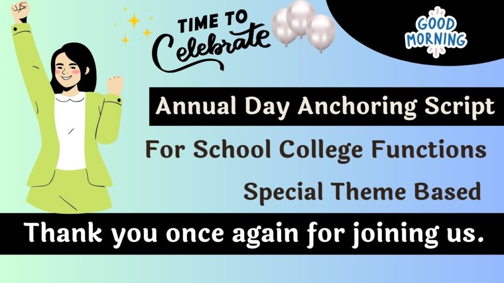 Best Anchoring Script for School College Annual Function 2023