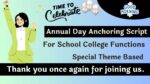 Best Anchoring Script for School College Annual Function 2023