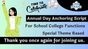 Best Anchoring Script for School College Annual Function 2023