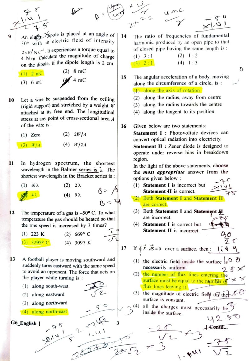 NEET (UG) 2023 Question Paper with Solution in PDF (07 May 2023)