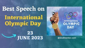 Best Speech on International Olympic Day - 23 June 2023