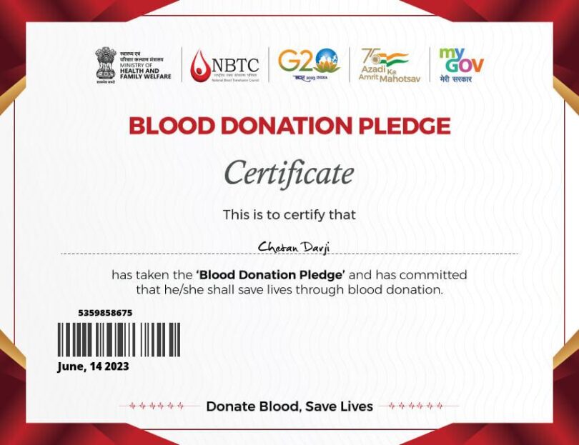 How to take Pledge on World Blood Donation Day with Certificate 2023