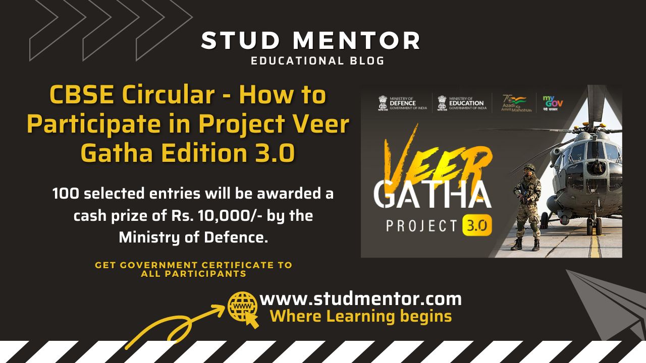 CBSE Circular - How to Participate in Project Veer Gatha Edition 3.0