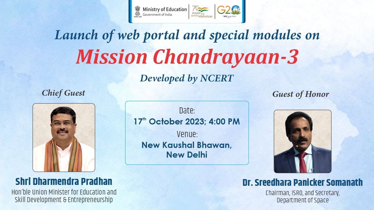 YouTube Live Link of Apna Mission Chandrayaan 3 Portal and Special ...