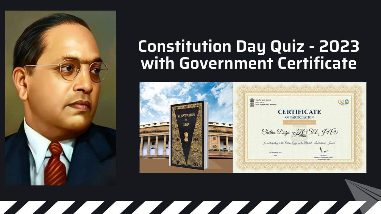 Participate Constitution Day Quiz-2023 with Government Certificate