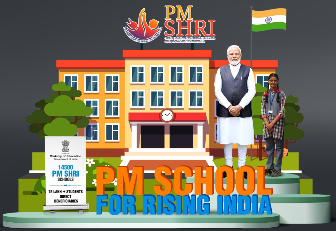 How to make Download Selfie Point Design for PM SHRI Schools