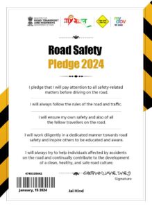 How to Participate in Road Safety Pledge 2024