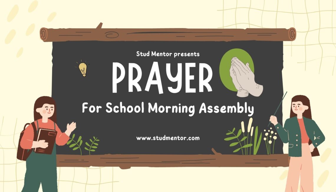Prayer for School Morning Assembly 2024