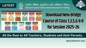 Download Bridge Course of Class 1,3,5,6 & 8 for Session 2025-26