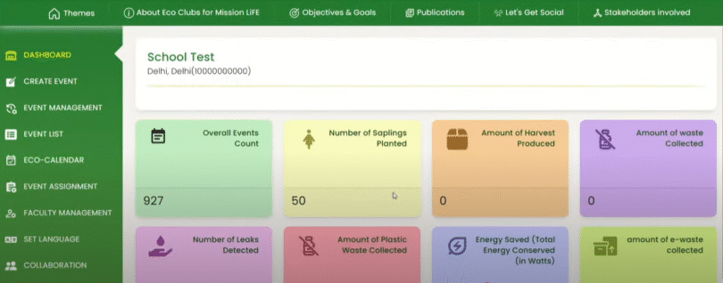 Tutorial for Eco Clubs for Mission Life Web Portal for School Login