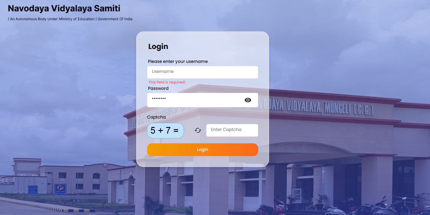 Navodaya ID Card Portal Login and User Manual Excel File 2025