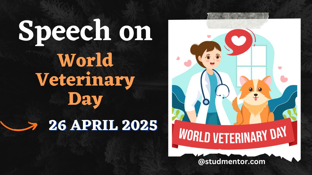 Speech on World Veterinary Day - 26 April 2025