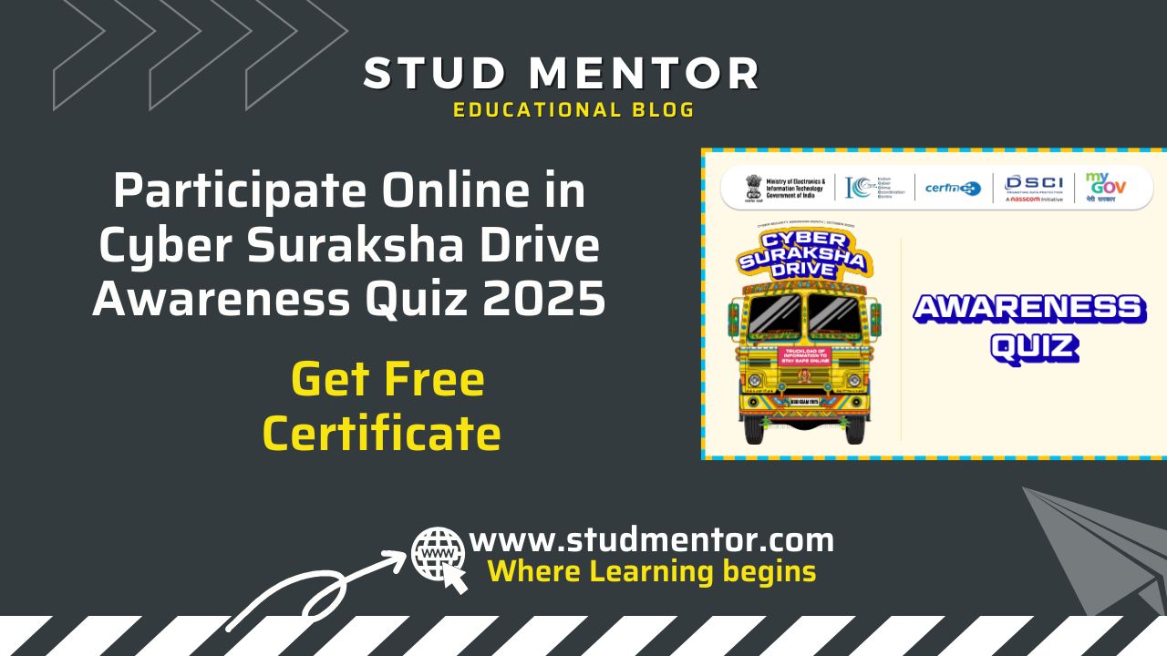 Participate Online in Cyber Suraksha Drive Awareness Quiz 2025