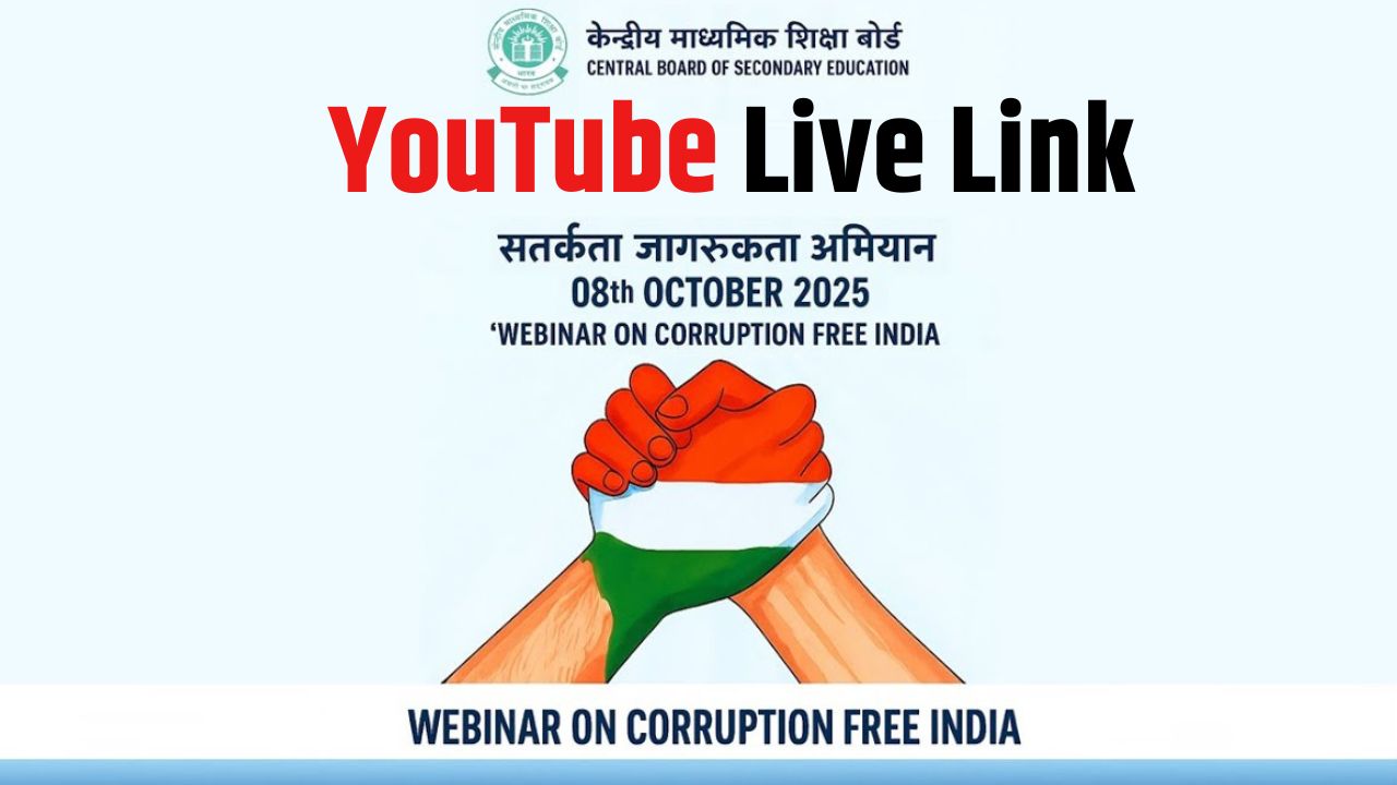 YouTube Live Link of Online Webinar on Corruption free India 2025