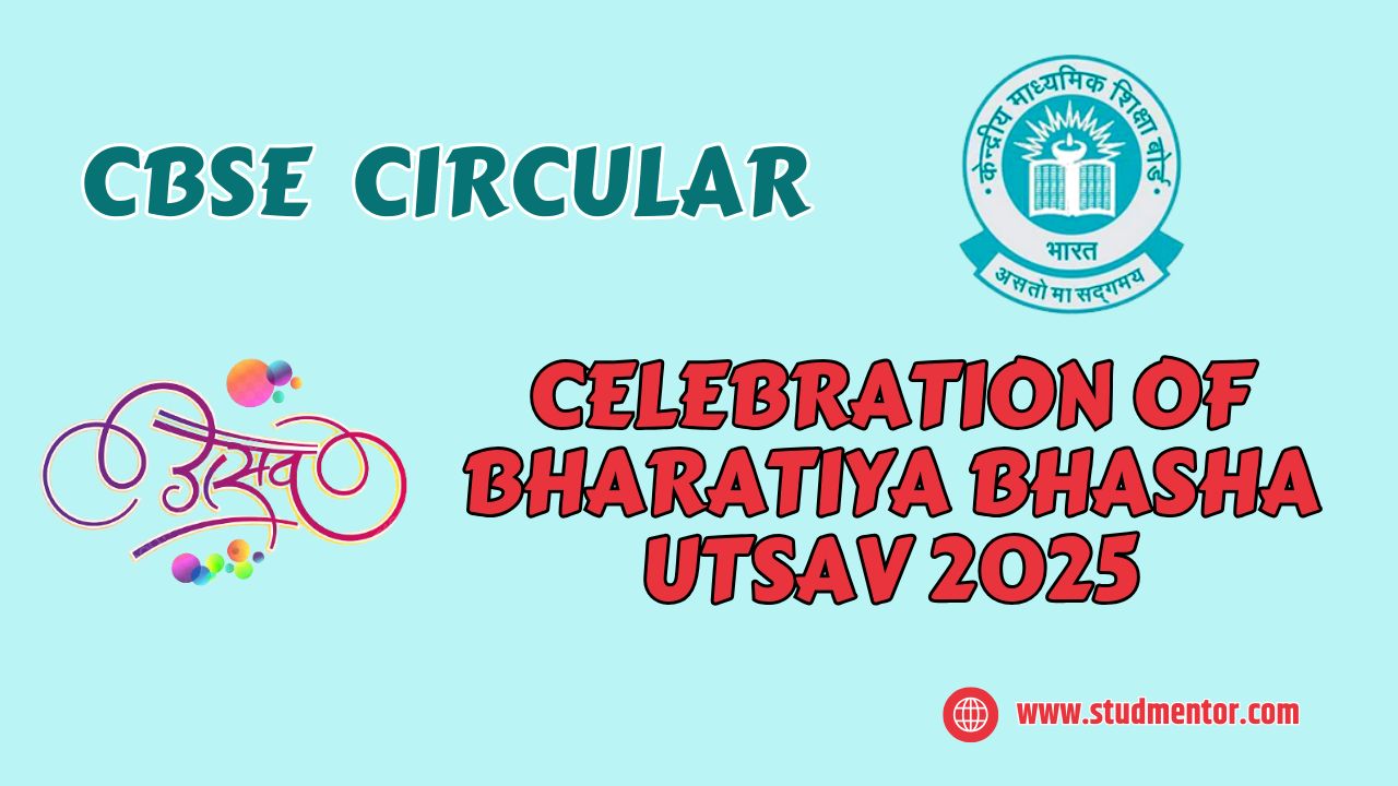 CBSE Circular - Celebration of Bharatiya Bhasha Utsav 2025