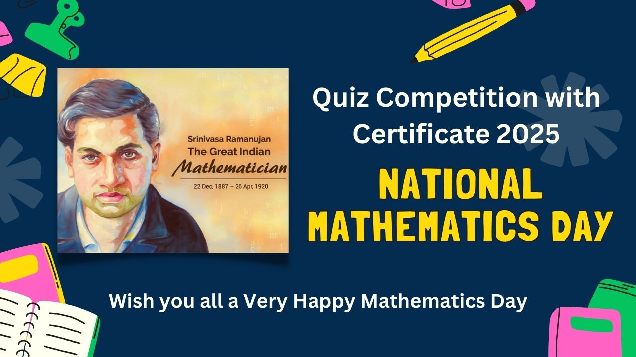 Quiz on National Mathematics Day with Certificate 2025
