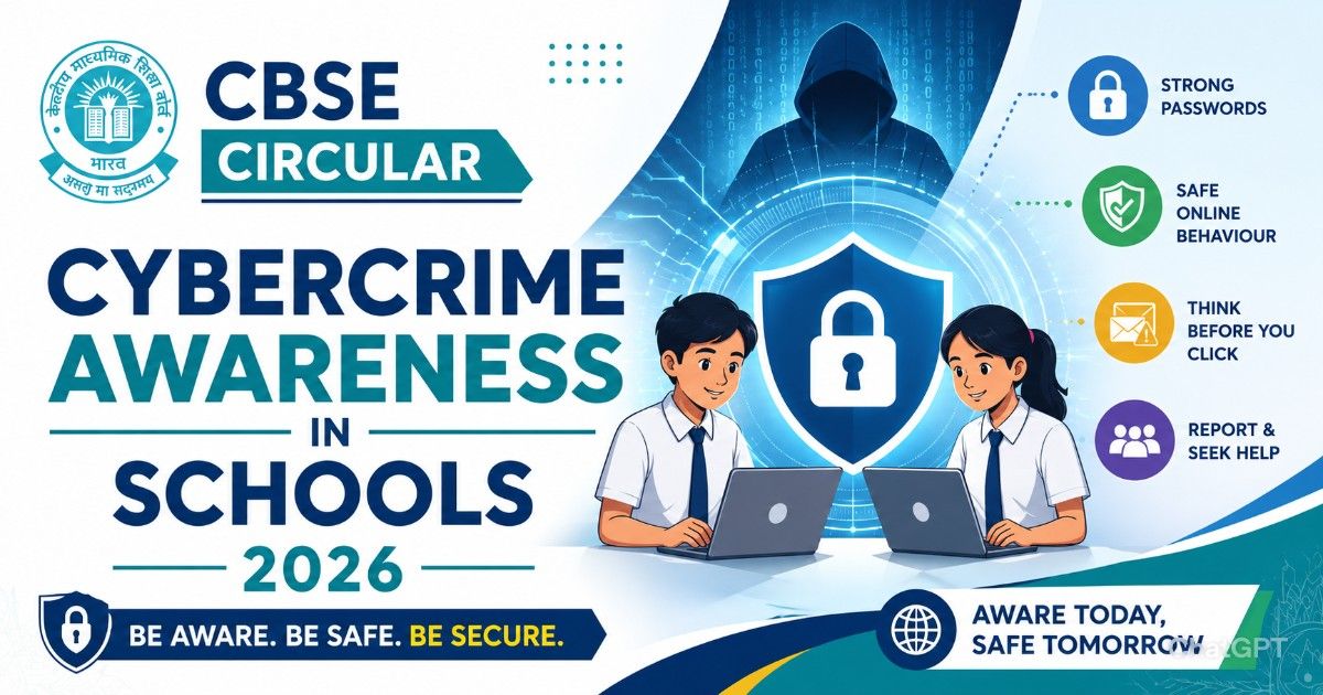 CBSE Circular - Cybercrime Awareness in Schools 2026